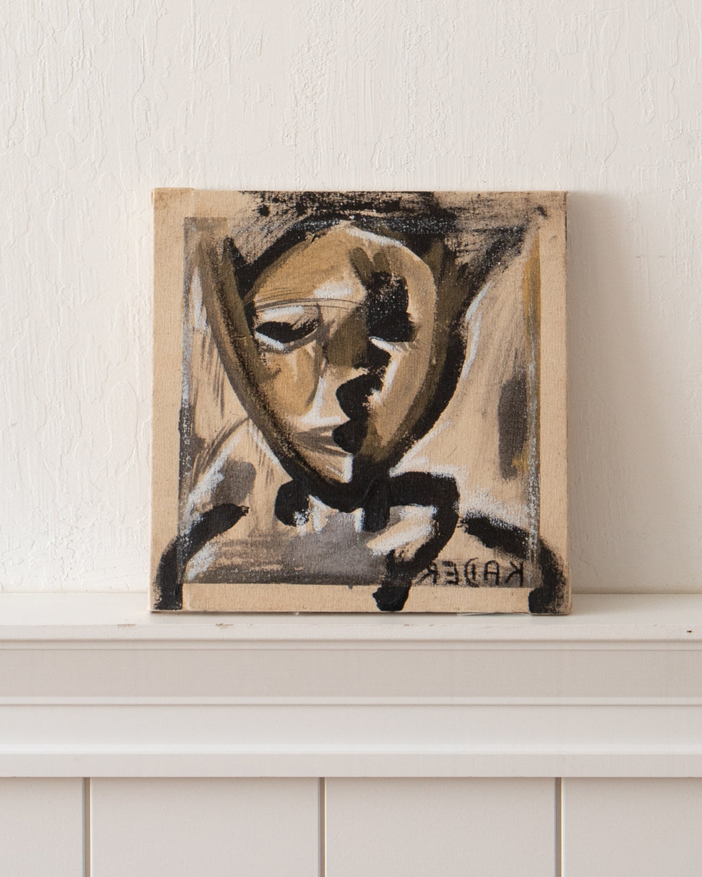 Le Visage II - Original by Kader Boly – The Vintage Rug Shop