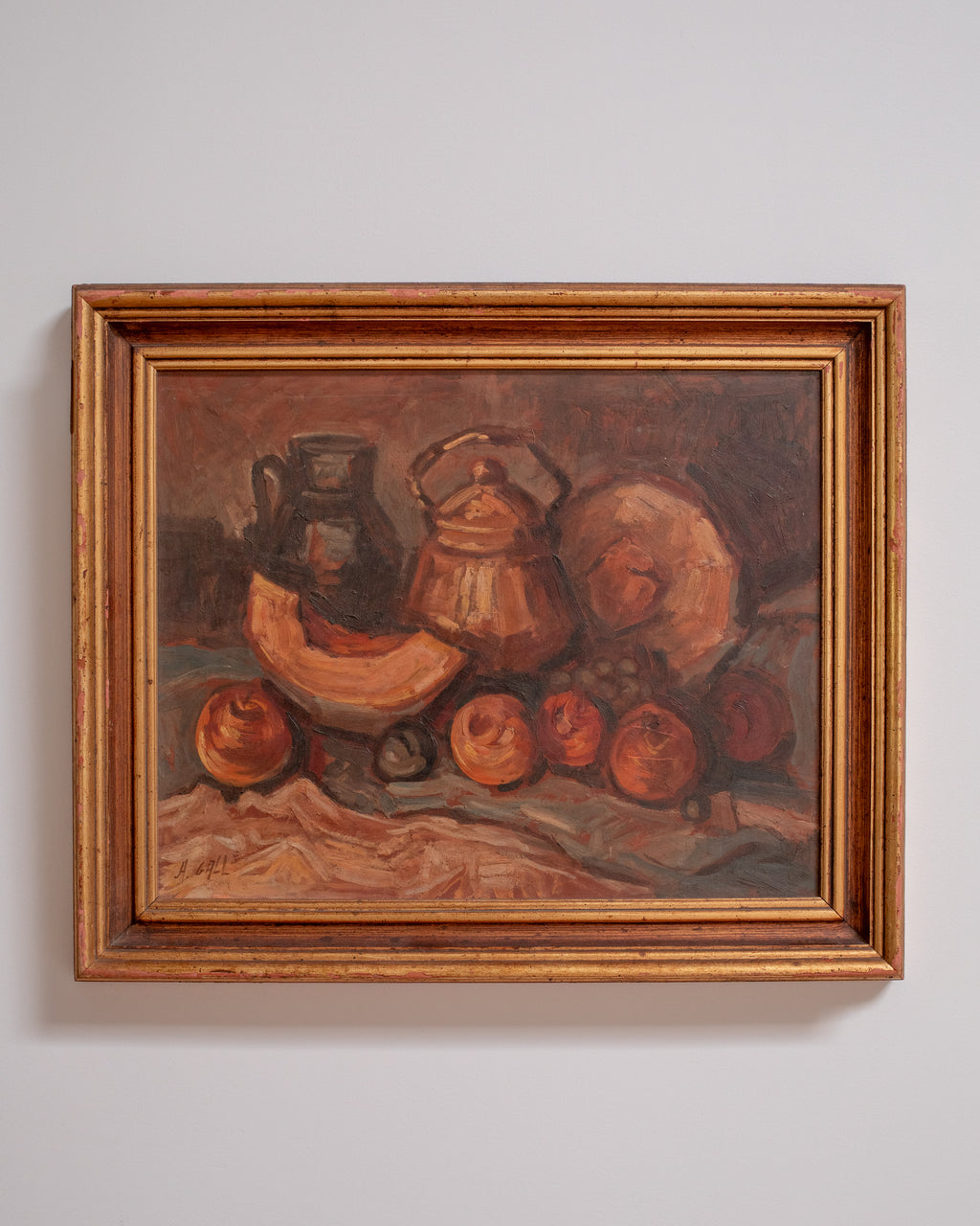 Still Life with Fruit Oil Painting – The Vintage Rug Shop