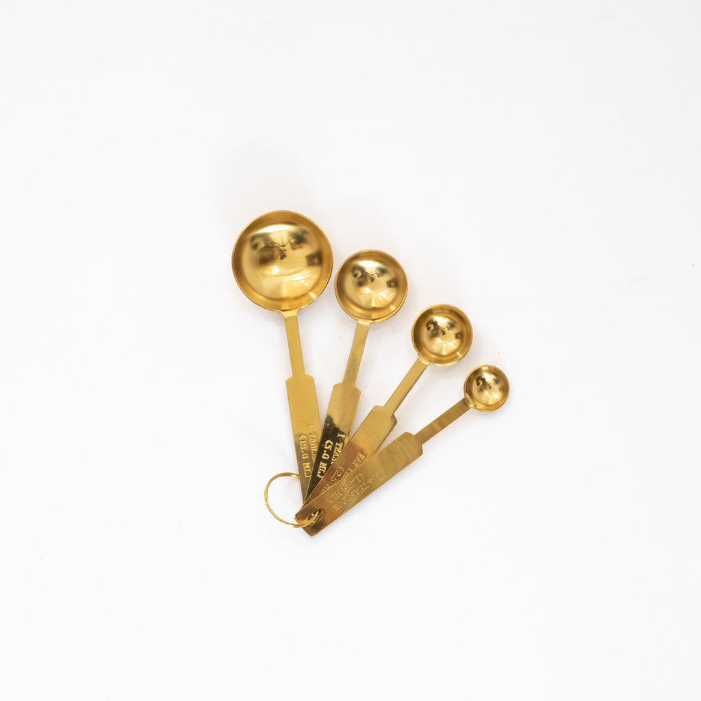 Gold Measuring Spoons – The Vintage Rug Shop