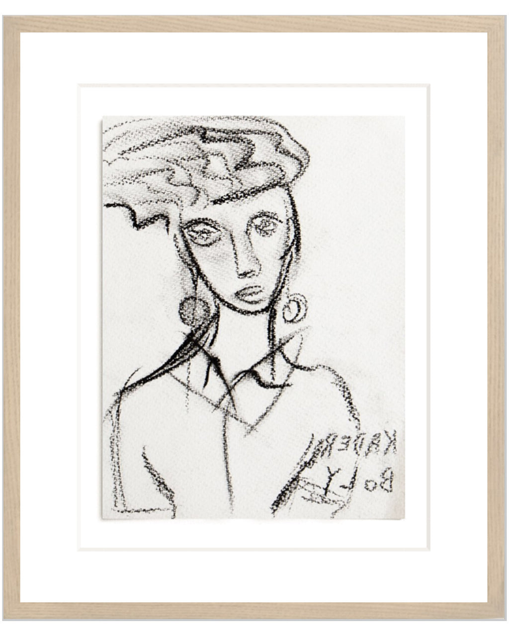 In The Wind - Original Drawing By Kader Boly – The Vintage Rug Shop